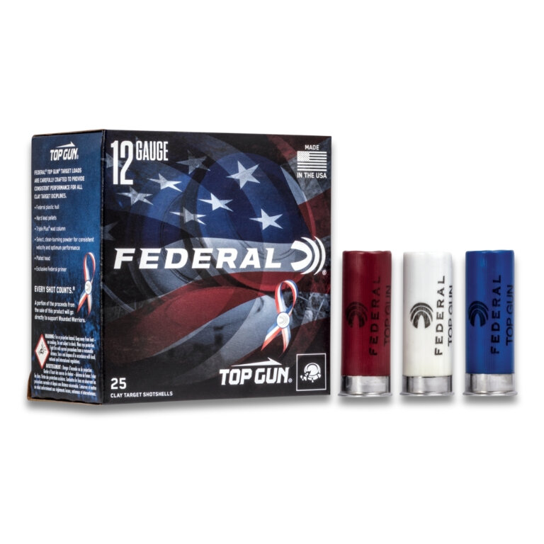 Federal Top Gun USA 12 Gauge 2.75" 1-1/8oz 8 Shot 25 Rounds - Molly's
